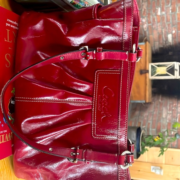 Coach | Bags | Coach Red Patent Leather Purse | Poshmark